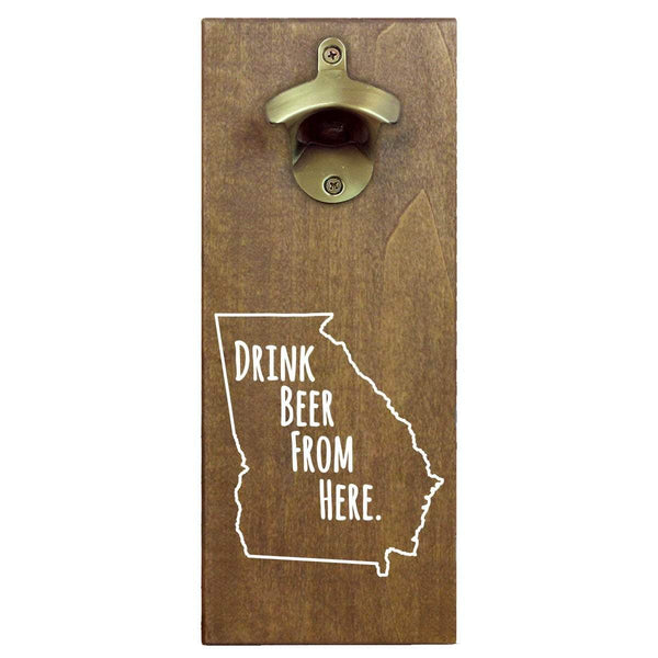 Georgia Drink Beer From Here Cap Catching Magnetic Bottle Openers ...