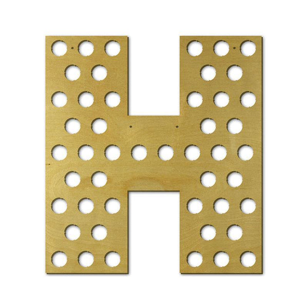 Letter H Beer Cap Holder - Torched Products